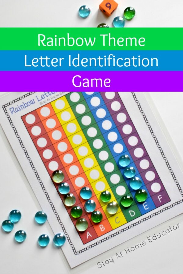 Rainbow Letters Race to the Top Letter Identification Game