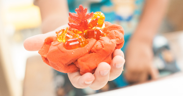 Autumn Activities for Early Years - Fall Playdough Invitation to Play