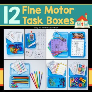12 Fine Motor Task Boxes - Stay At Home Educator