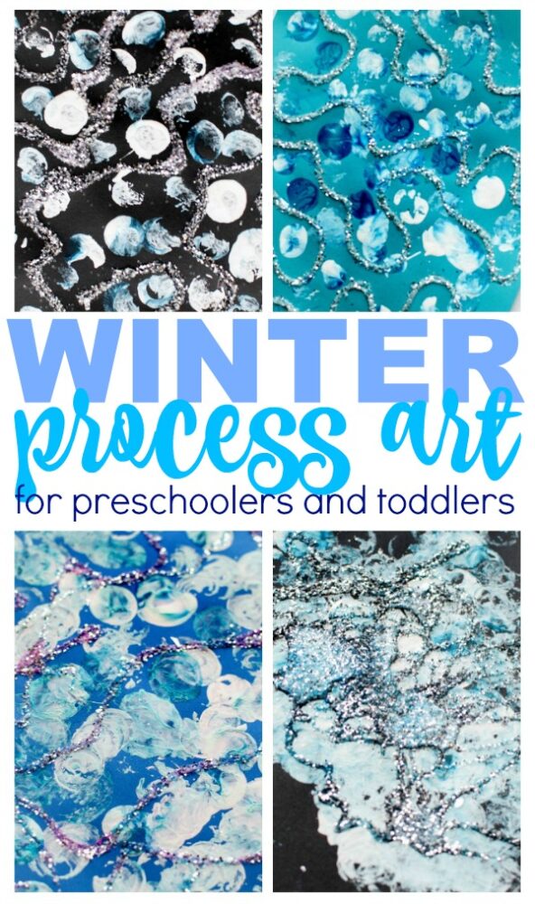 Winter Process Art for Preschoolers: Easy January Projects