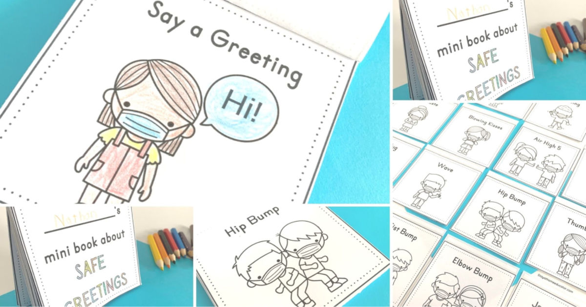 Free Safe Greetings Mini Book - Stay At Home Educator