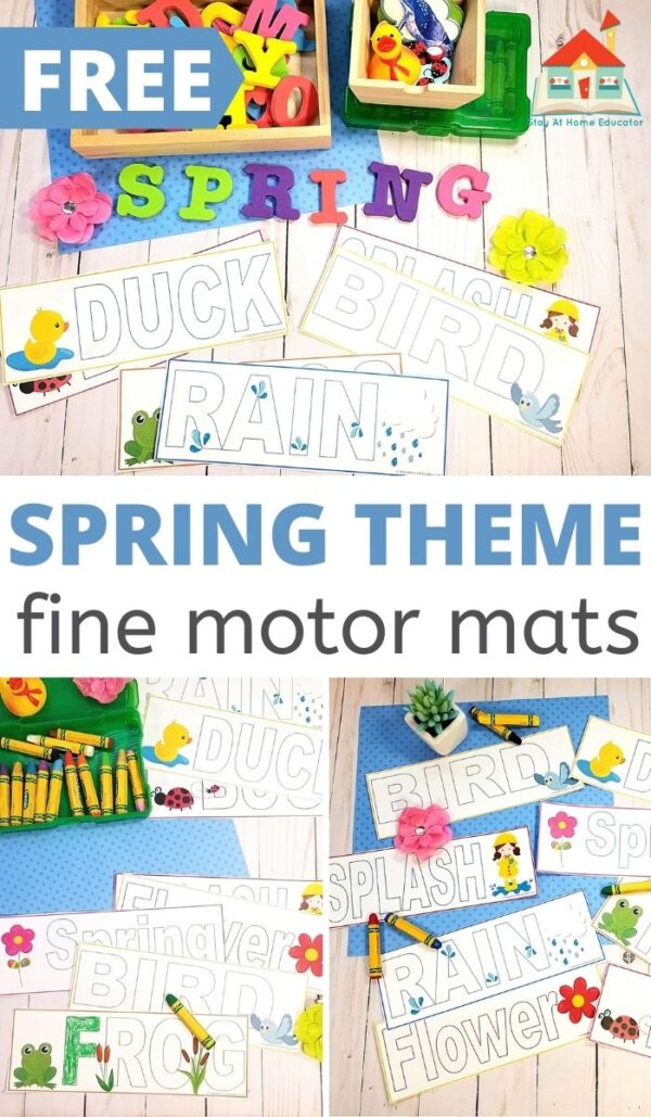 Spring Fine Motor Activities for Preschoolers Ideas - Stay At Home Educator