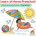 * Learn At Home Preschool Lesson Plans Bundle - Stay At Home Educator