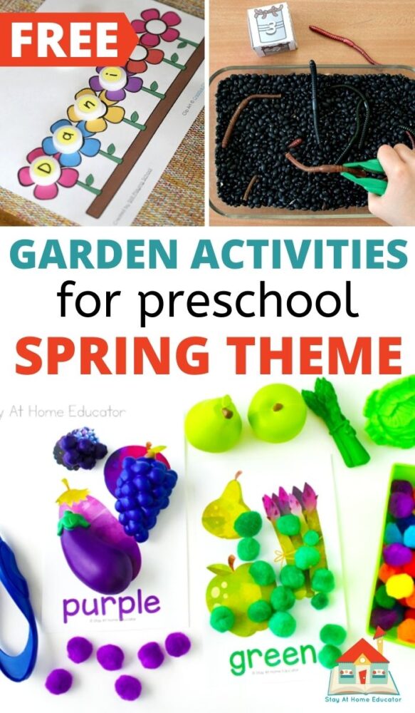 20+ Garden Themed Printables for Preschoolers - Stay At Home Educator