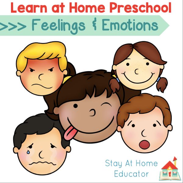Free Feelings Emotions Preschool Lesson Plans Stay At Home Educator