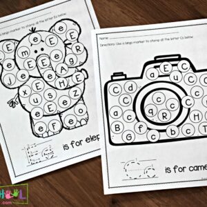 20+ Free Alphabet Worksheets for Letter Recognition - Stay At Home Educator