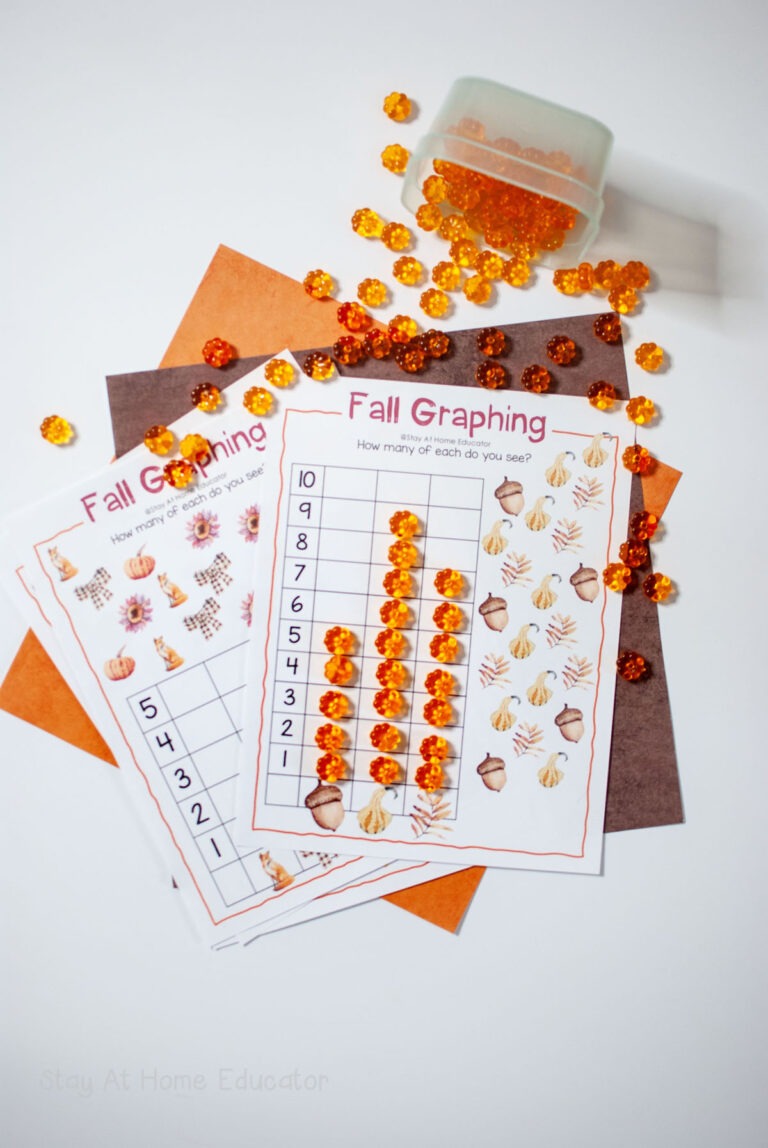 Fall Graphing Activities for Preschool - Stay At Home Educator