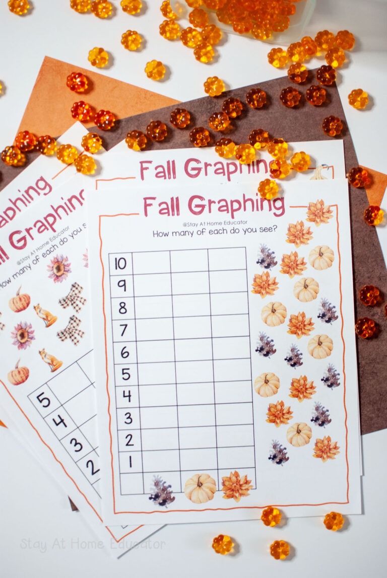 Fall Graphing Activities for Preschool - Stay At Home Educator