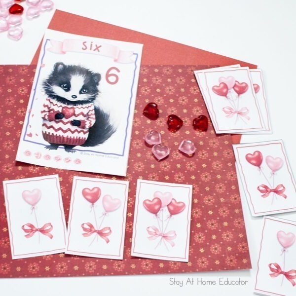 Preschool Math Counting Activities for Valentine's Day - Stay At Home ...