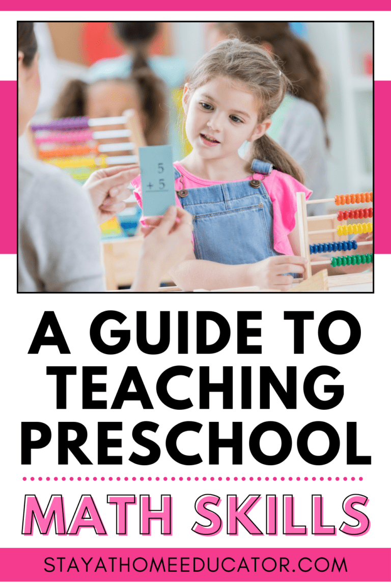 A Guide to Teaching Preschool Math Skills - Stay At Home Educator