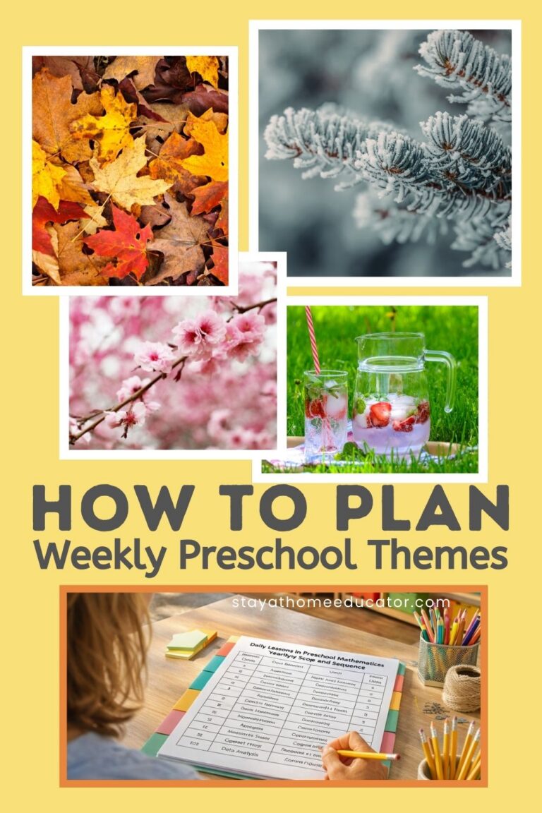 52 Weekly Preschool Themes + Lesson Plan Ideas - Stay At Home Educator