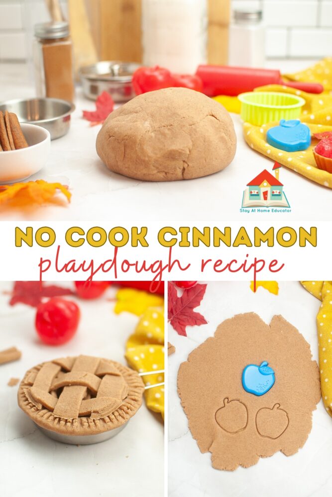 No-Cook Cinnamon Playdough Recipe - Stay At Home Educator