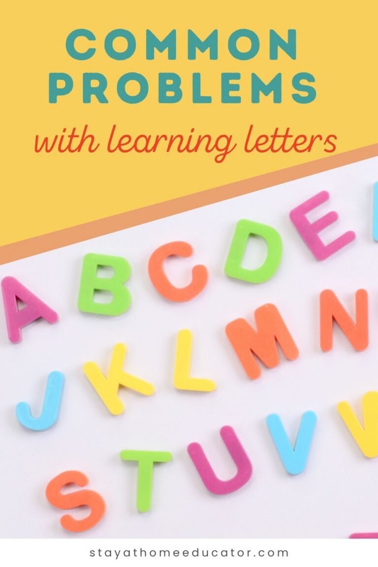 Common Problems Kids Have with Letter Recognition - Stay At Home Educator