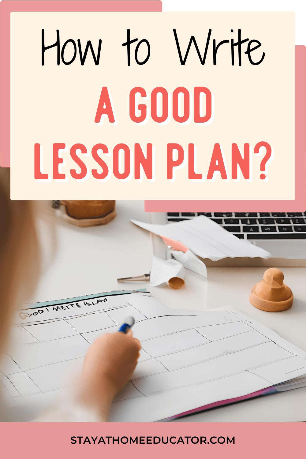 Preschool Lesson Plan Format + Free Editable Template - Stay At Home ...