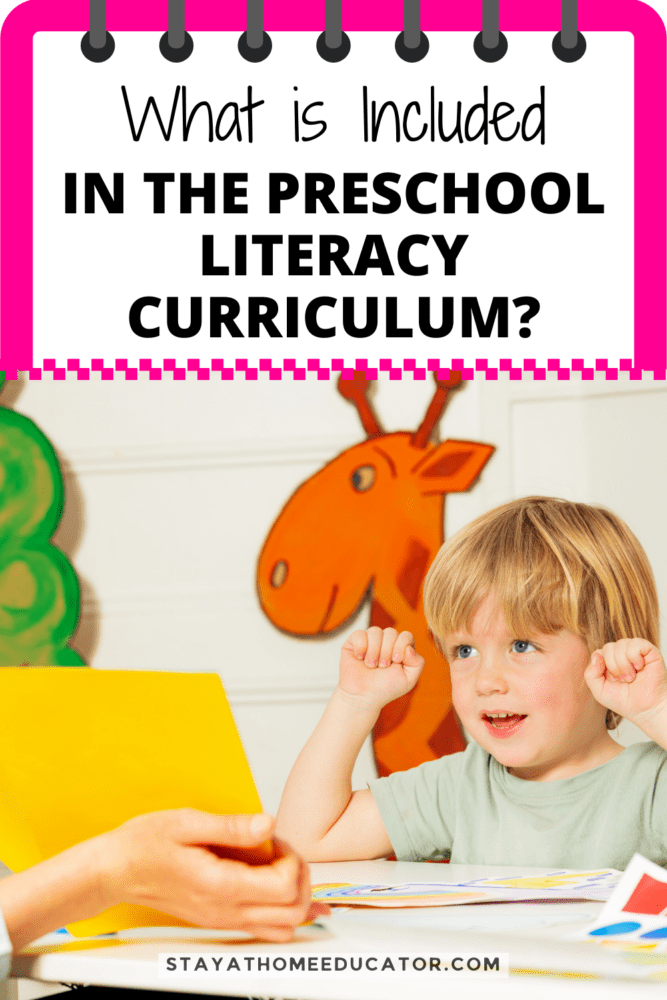 Preschool Literacy Lesson Plans - Stay At Home Educator