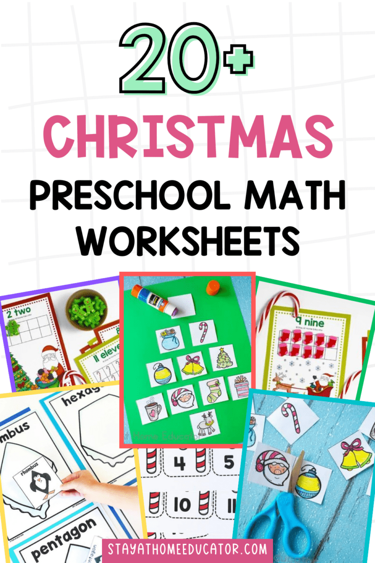 Christmas Preschool Math Worksheets: Fun and Festive Learning - Stay At ...