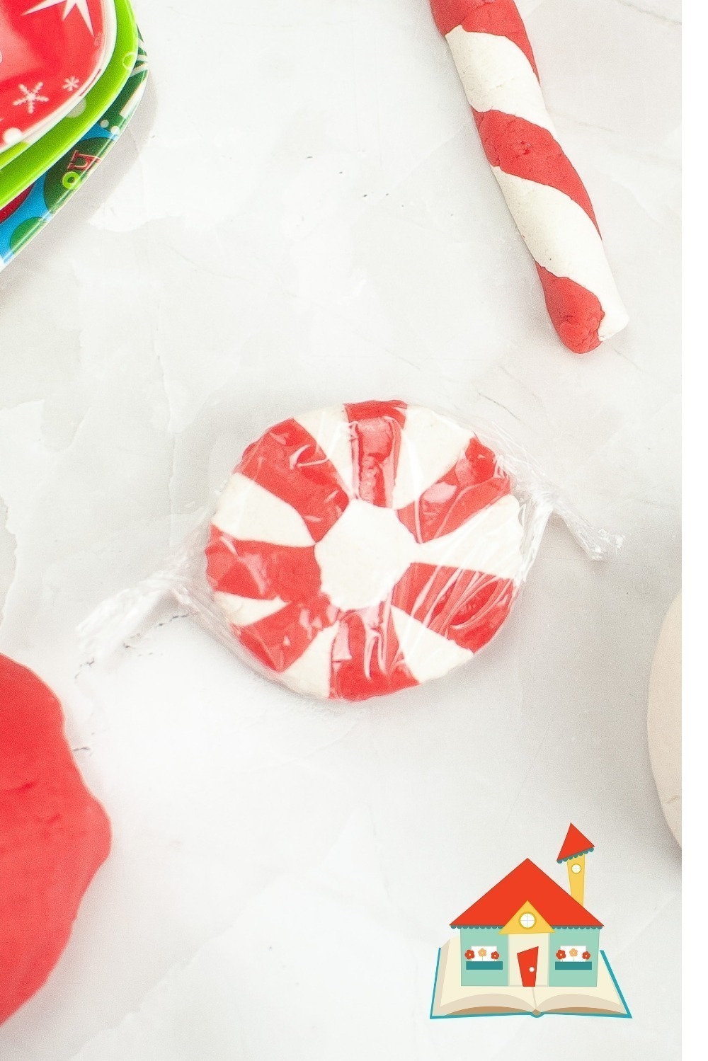 How to Make Candy Cane Playdough at Home - Stay At Home Educator