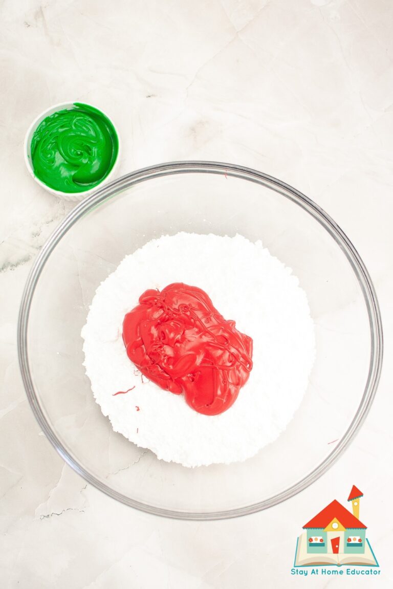 Edible Christmas Playdough Recipe with Frosting