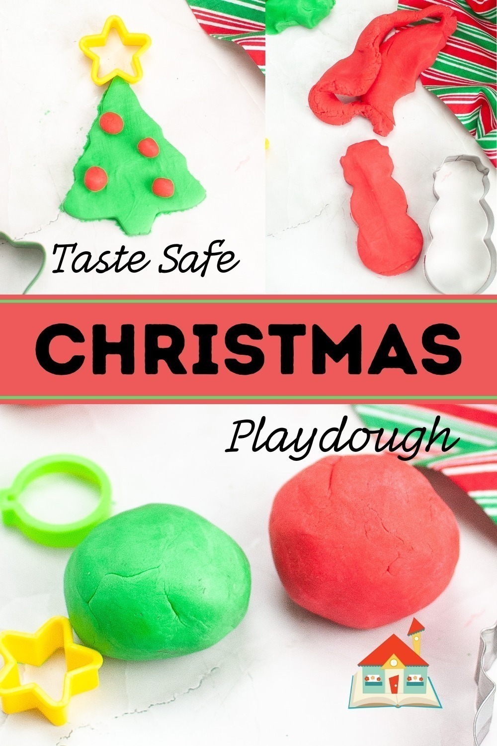 Edible Christmas Playdough Recipe with Frosting