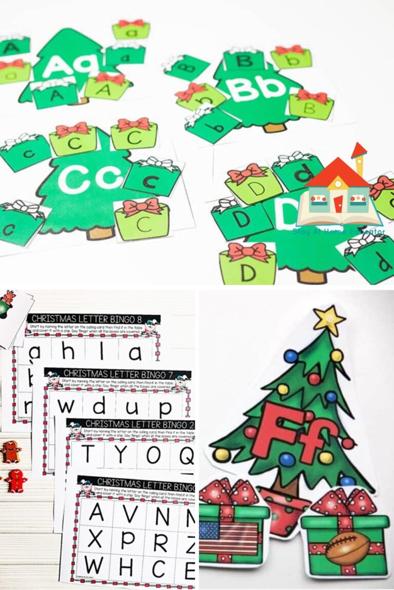 Christmas Letter Recognition Games for Preschoolers - Stay At Home Educator