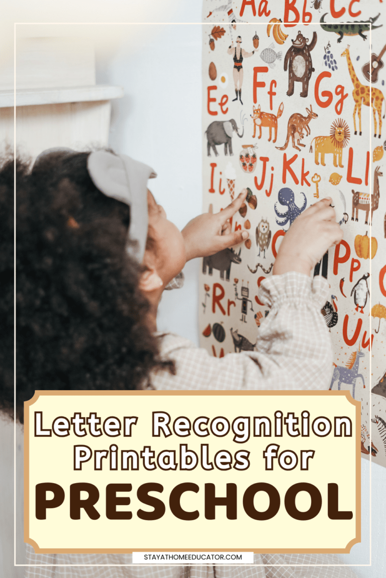 Effective Letter Recognition Printables for Preschoolers - Stay At Home ...
