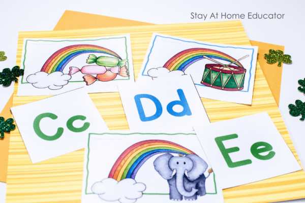 Rainbow Beginning Sounds and Letter Recognition Fun - Stay At Home Educator