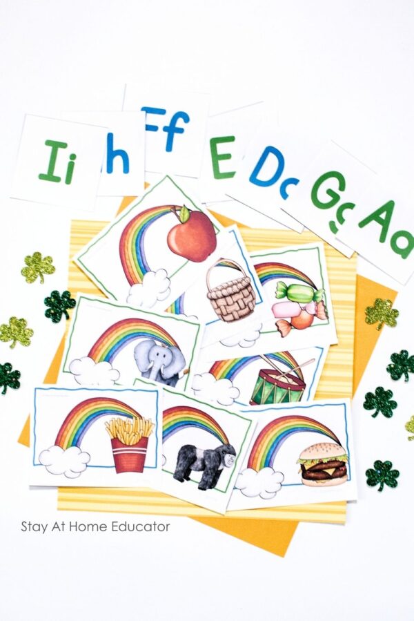 Rainbow Beginning Sounds and Letter Recognition Fun - Stay At Home Educator