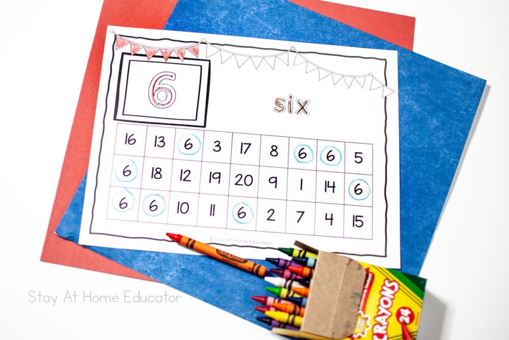 Preschool Number Recognition Worksheets 0–20 – Free Pack - Stay At Home ...