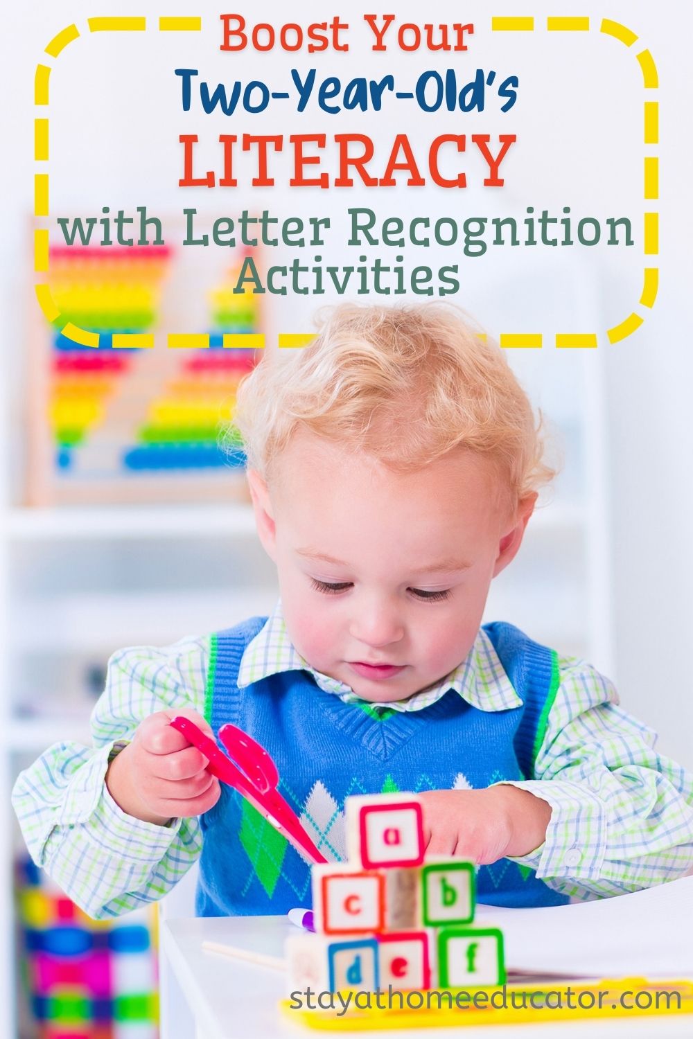 Letter Recognition at Age Two - Stay At Home Educator