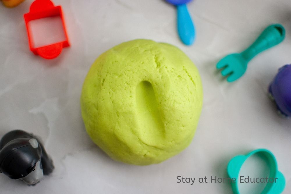 Simple and Fast No Cook Playdough Recipe - Stay At Home Educator