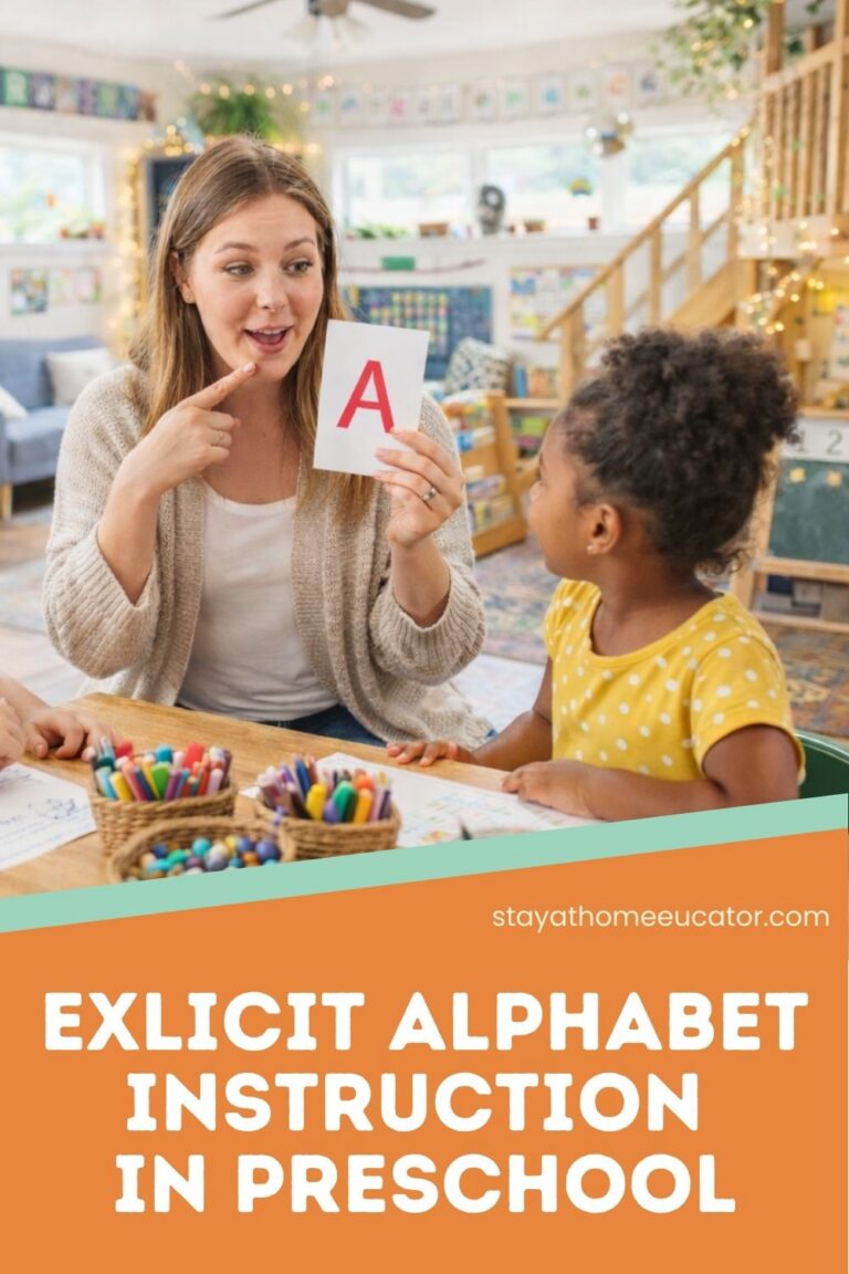 Explicit Alphabet Instruction for Preschool Literacy - Stay At Home ...