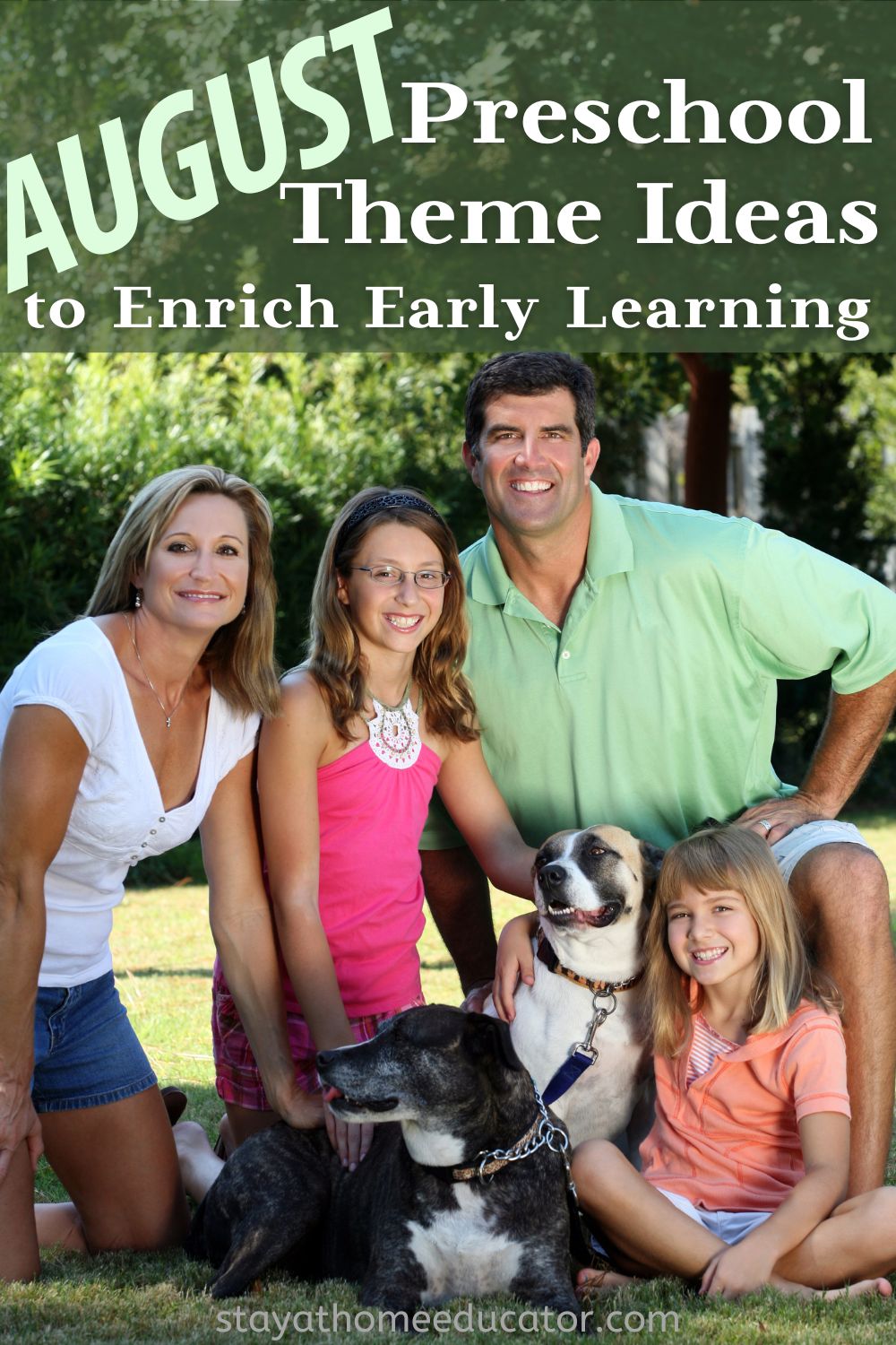 August Preschool Theme Ideas - Stay At Home Educator