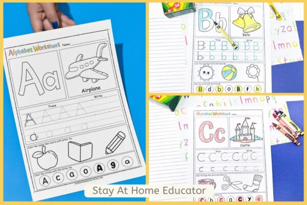 Preschool Letter Recognition Worksheets - Stay At Home Educator
