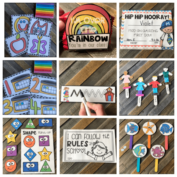 20 Easy & Fun First Week of Preschool Activities - Free Printables!