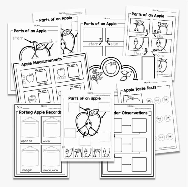 Apple Science Preschool Lesson Plans - Stay At Home Educator